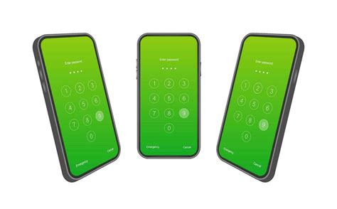 Screen Lock Authentication Password Smartphone Background Template