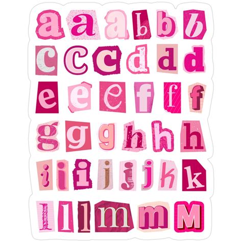 Pink Alphabet Letters Shop On Pinterest