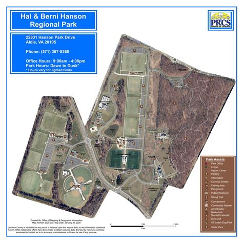 Loudoun County Prcs Hal And Berni Hanson Regional Park 2025 Map By Loudoun County Office Of