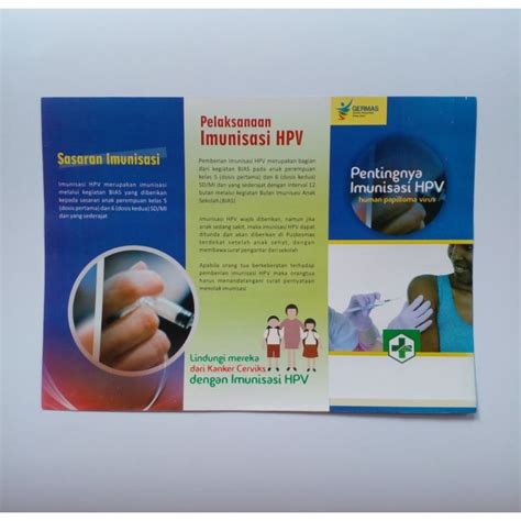 Jual Leaflet Pentingnya Imunisasi Hpv Shopee Indonesia