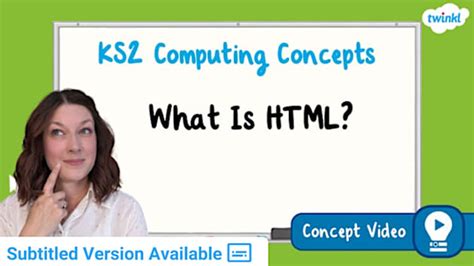 What Is Html Ks2 Computing Concept Video