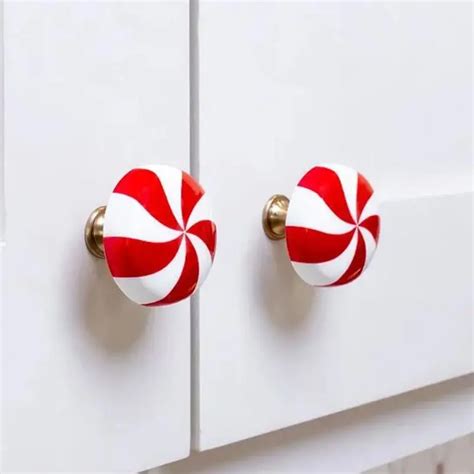 2pcs Door Knob Covers Acrylic Christmas Knob Covers Creative Cabinet