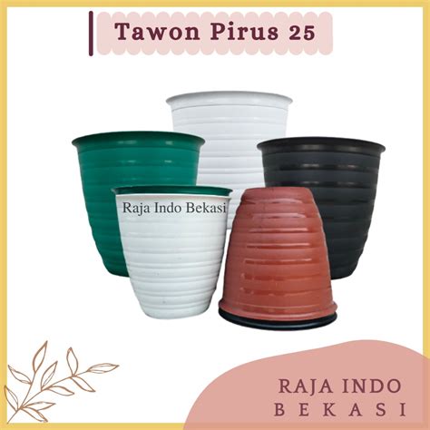Jual Pot Tawon Pirus Ruby 25 Putih Hitam Merah Bata Hijau Tebal Pot