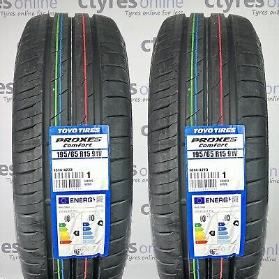 2X New 195 65 15 TOYO PROXES COMFORT 91V 195/65R15 1956515 *C/A RATED ...
