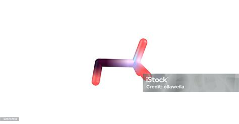 3d Illustration Of Methanethiol Molecular Structure Isolated On White