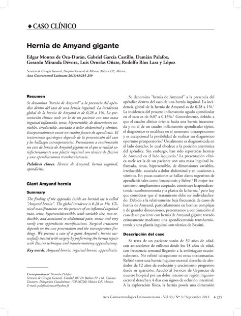 Pdf Giant Amyand Hernia