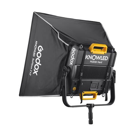 Softbox Rectangular De 60x60cm Con Panal De Abeja Godox P600bhs22 Para Panel Led P600bi Fotoacces