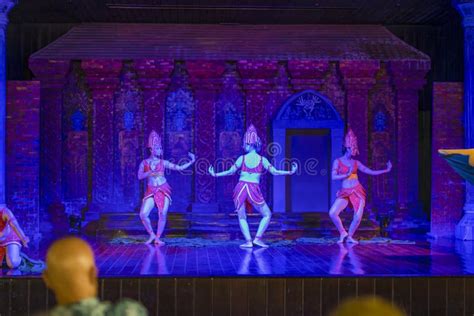 Traditional Cham Pa Dancing Girl In My Son Danang Vietnam Editorial