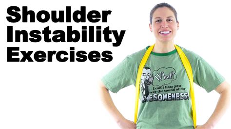 Shoulder Instability Exercises Ask Doctor Jo Youtube