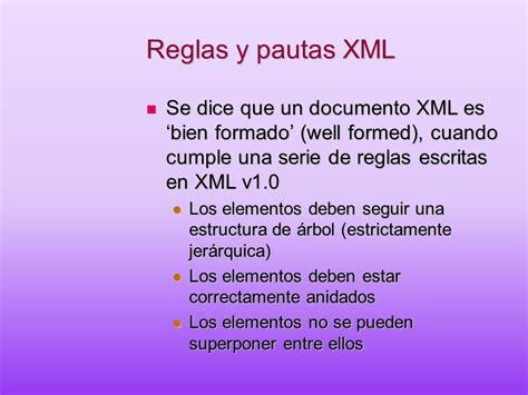 Interfaces XML página