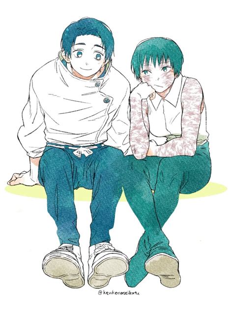 Zen In Maki And Okkotsu Yuuta Jujutsu Kaisen Drawn By Kenkonaseikatu