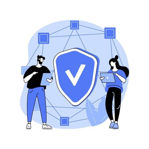 Premium Vector Decentralized Application Abstract Concept Vector Illustration