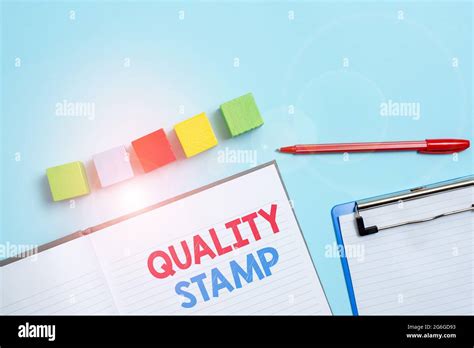 Writing Displaying Text Quality Stamp Business Approach Seal Of
