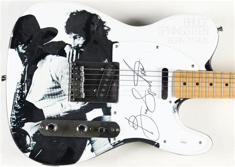 Bruce Springsteen Signed Guitar Bruce Springsteen Signed Book