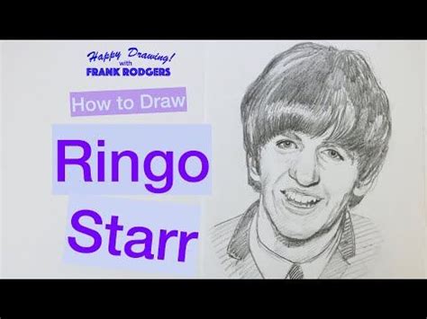 How To Draw The Beatles No 4 Ringo Starr Happy Drawing With Frank