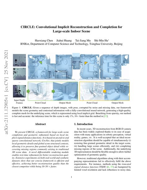 Pdf Circle Convolutional Implicit Reconstruction And Completion For