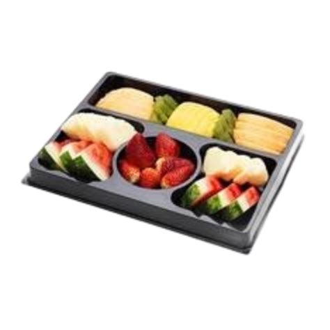 4 Compartment Dipping Platter Base Buffet Packaging