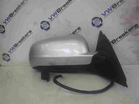 Volkswagen Passat B55 2001 2005 Drivers Os Wing Mirror Silver La7w