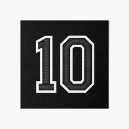 Black Number 10 Jersey