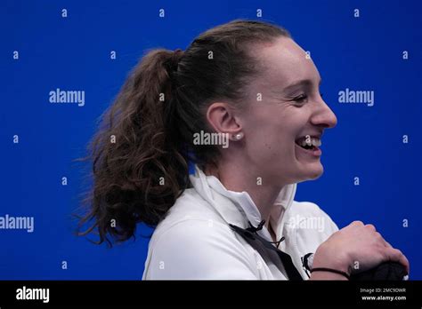 Britains Jennifer Dodds Smiles As She Takes A Break During The Mixed