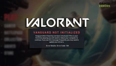 Valorant Vanguard Not Initialized Error Code 128 How To Fix