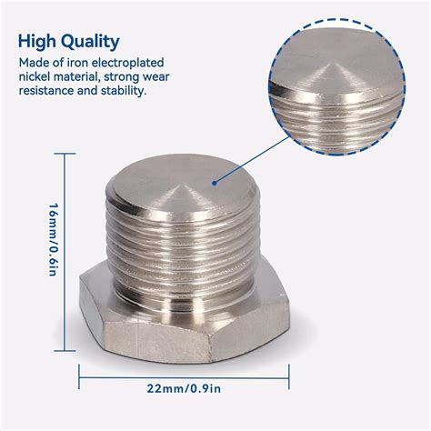 Oxygen Sensor Plug M18x15 Oxygen Sensor Hex Socket Probe Plug