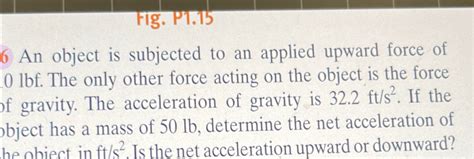 Fig P1 156 ﻿an Object Is Subjected To An Applied
