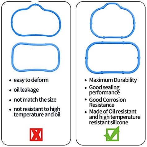 Oraevy Intake Manifold Gaskets Lower And Upper Gasket Plenum Set Compatible