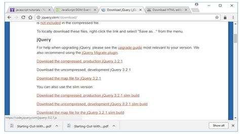 Solved Task Downloading JQuery Right Click The Link Chegg Com