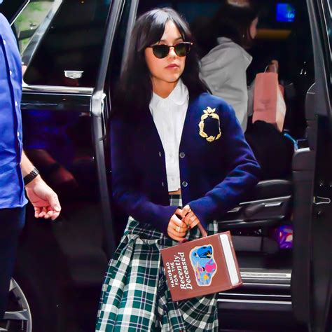Jenna Ortega Masters Method Dressing In A Plaid Skirt