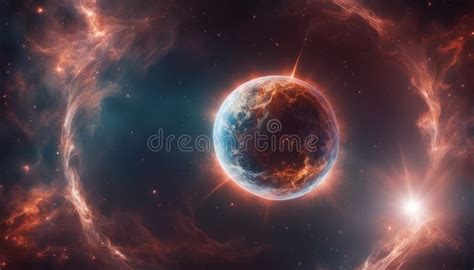 Tycho S Supernova Space Galaxy Nebula Stock Illustration