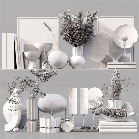 Decorative Set 095 3d Model Cgtrader