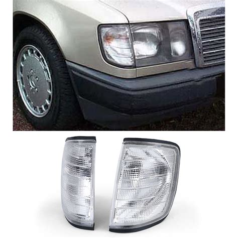 White Oe Look Front Turnsignals Corner Lights For Mercedes W124 84 96