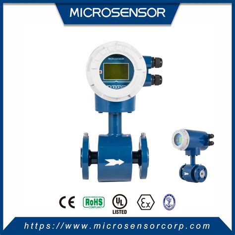 Microsensor Mfe600e Rs485 4 20ma Flange Electromagnetic Flow Meter For Water Treatment Flow