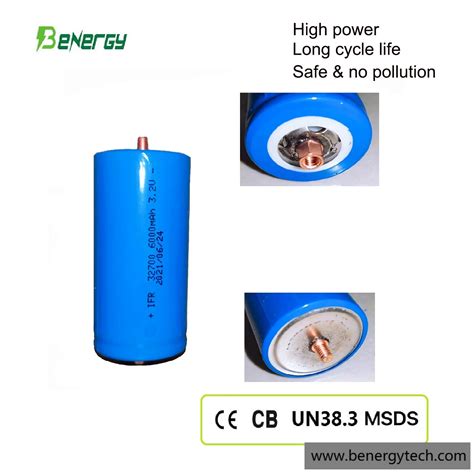Cylindrical Cells 32v 6000mah Lifepo4 32700 Lithium Battery From China