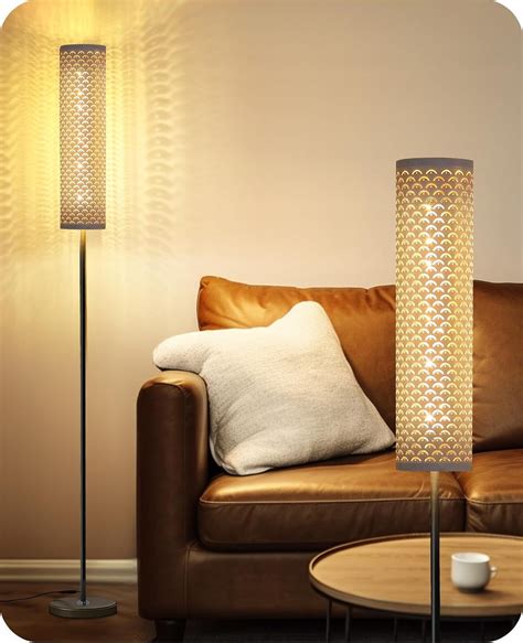 Industrial Modern Floor Lamps For Living Room Dimmable Standing Tall