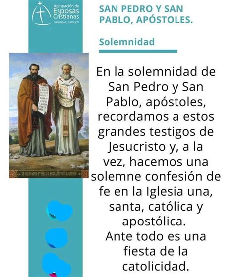 Pin De Mive Vega Escudero En Dia De San Pedro Y Pablo En 2025