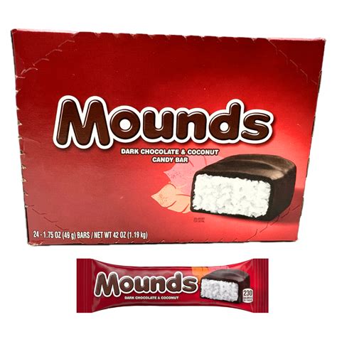 Mounds Dark Chocolate And Coconut Candy Bar 175oz 24ct Blair Candy Company