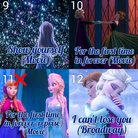 What Song Is Your Least Favorite Part 29 R Frozen