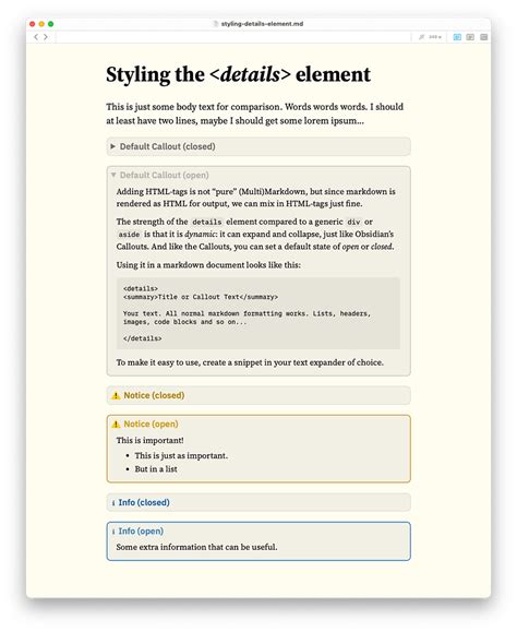 Markdown Callouts Styling The Element Tips Devontechnologies Community