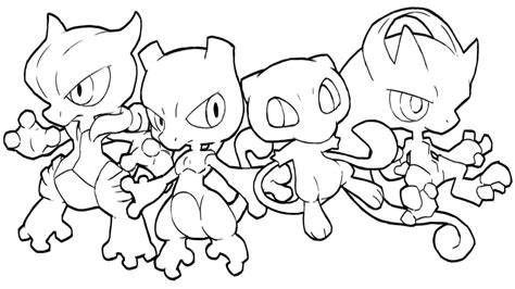 Mew Mewtwo Mega Mewtwo Y And Mega Mewtwo X Pokemon Drawn By
