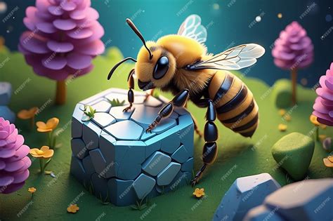 Premium Photo Very Detailed Tiny Cute Beekeeper