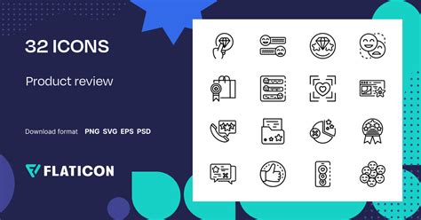 Product Review Icon Pack Outline 32 Svg Icons