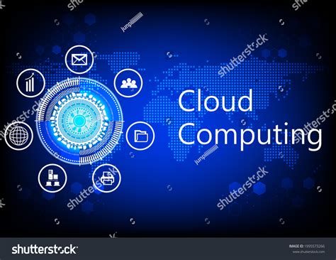 Graphics Diagram Cloud Computing Concept Infrastructure Stock Vector Royalty Free 1995573266