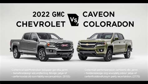 Gmc Canyon Vs Chevrolet Colorado Specs Better 7 Comparison