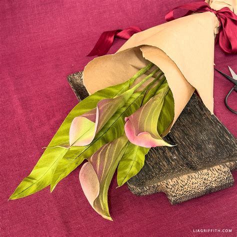 Crepe Paper Purple Calla Lily Lia Griffith