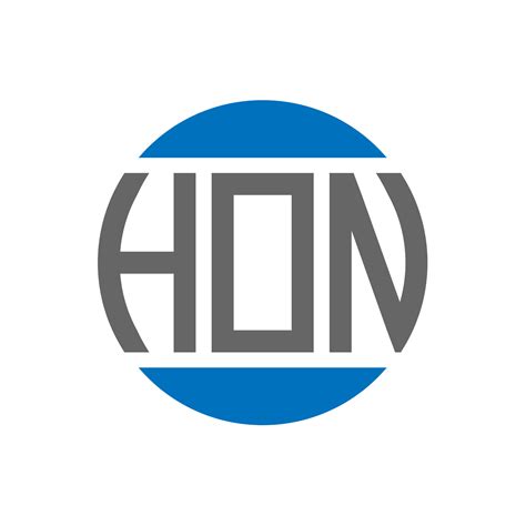 Hon Letter Logo Design On White Background Hon Creative Initials