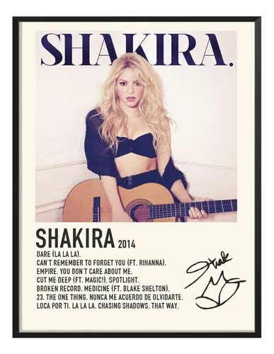 Poster Shakira Album Music Tracklist Exitos Shakira 120x80 Meses Sin