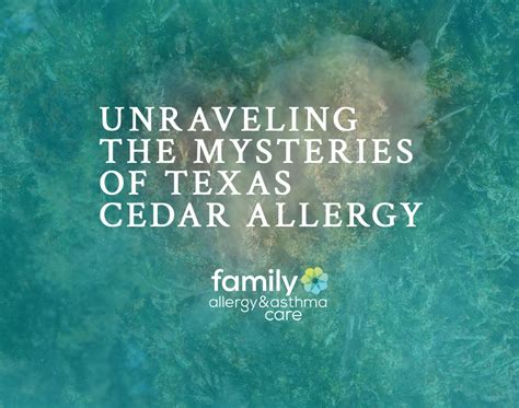 Unraveling The Mysteries Of Texas Cedar Allergy Understanding Symptoms