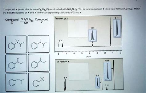 Solved Compound X Molecular Formula C10h12o Was Treated With Nh2nh2